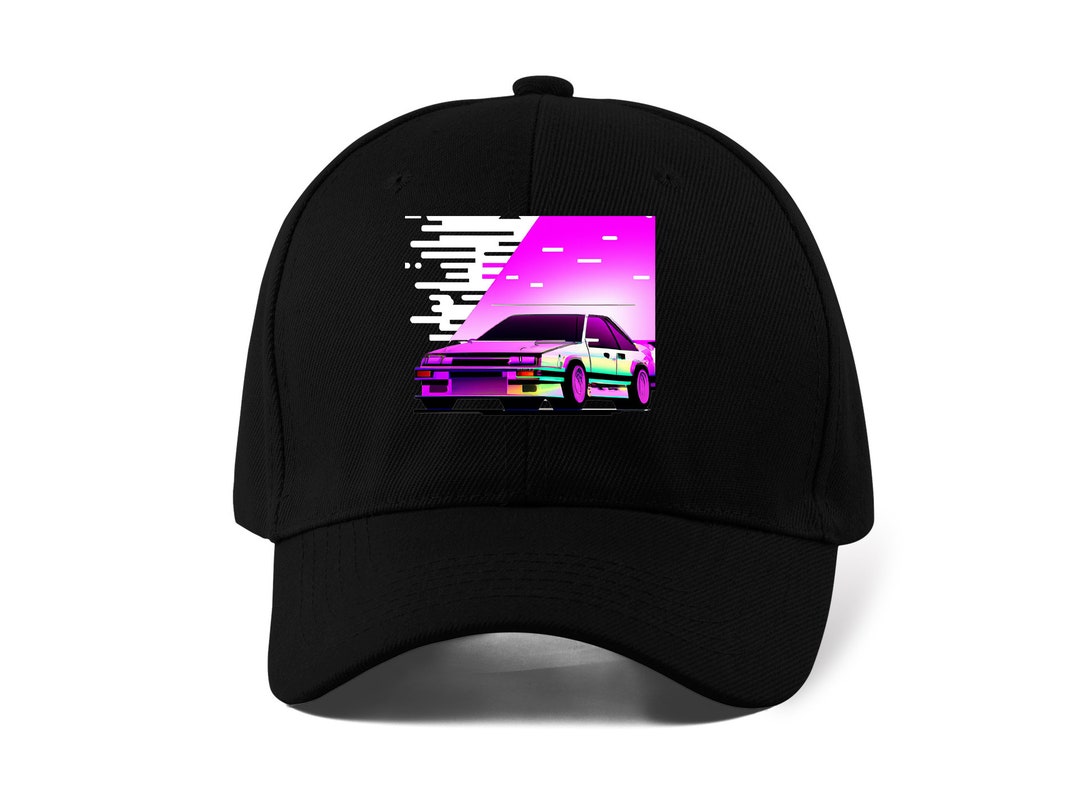 Retro Speedster Synthwave Racing Car Unisex Printed Baseball Cap A ...