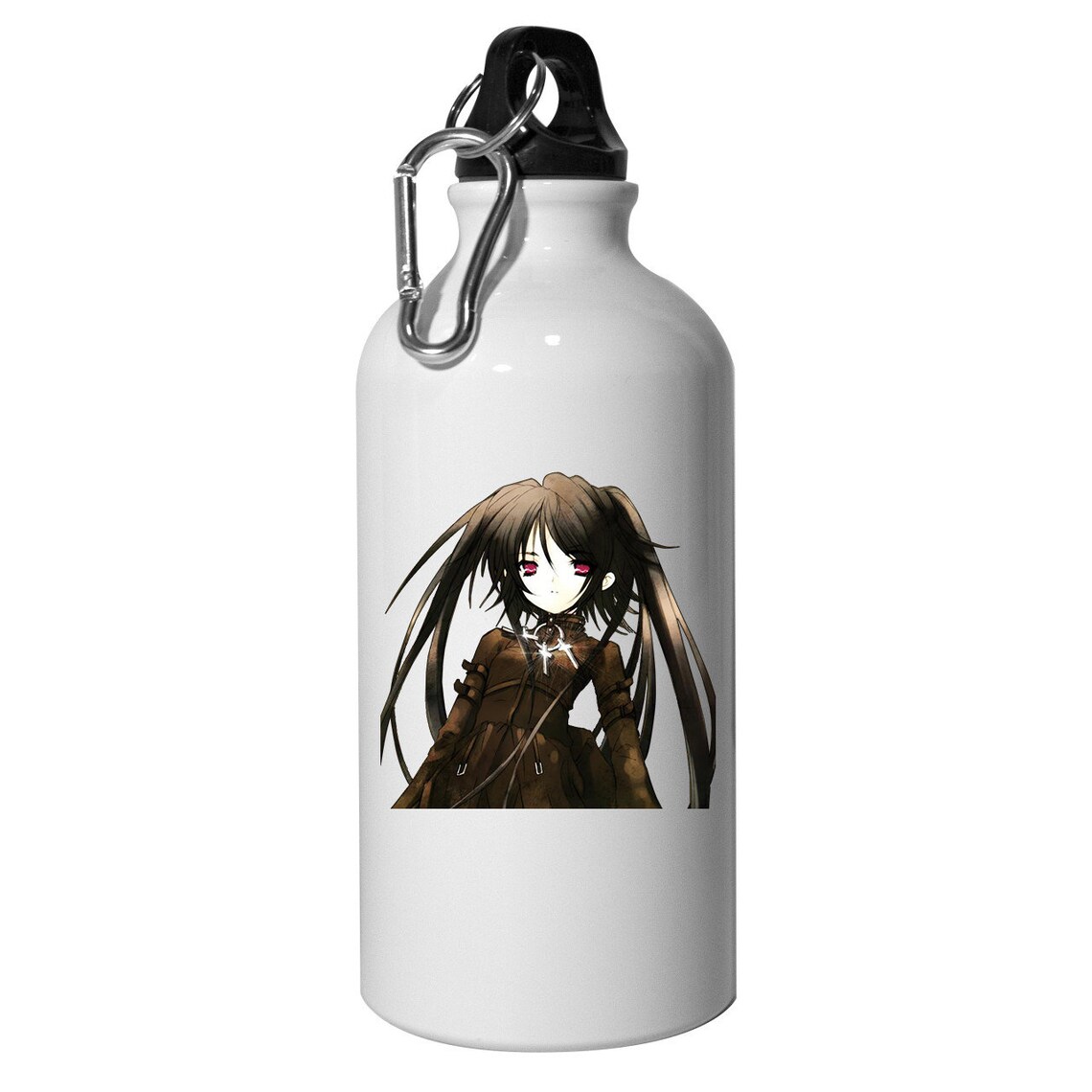 Anime Manga Goth Girl Personalised Water Bottle Flask Drink Hydration ...
