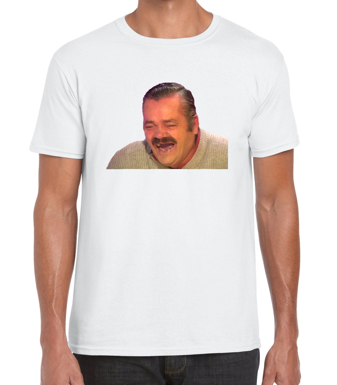 El Risitas Meme Laughing Man Printed Cotton T-shirt Top Tee Men's Women ...