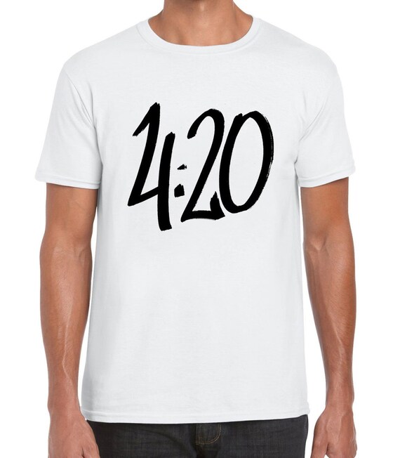 420 Time Weed Cannabis Logo Men's Trendy Cotton Printed | Etsy