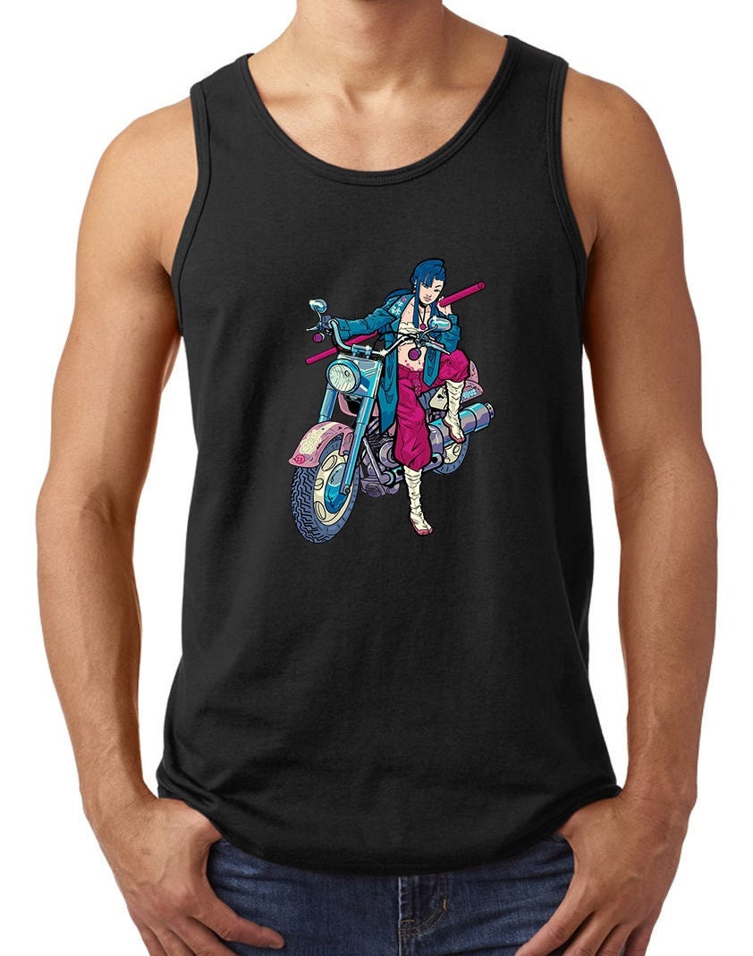 Bosozoku Japanese Kamikaze Girl Men's Cotton Trendy Printed Tank Top ...