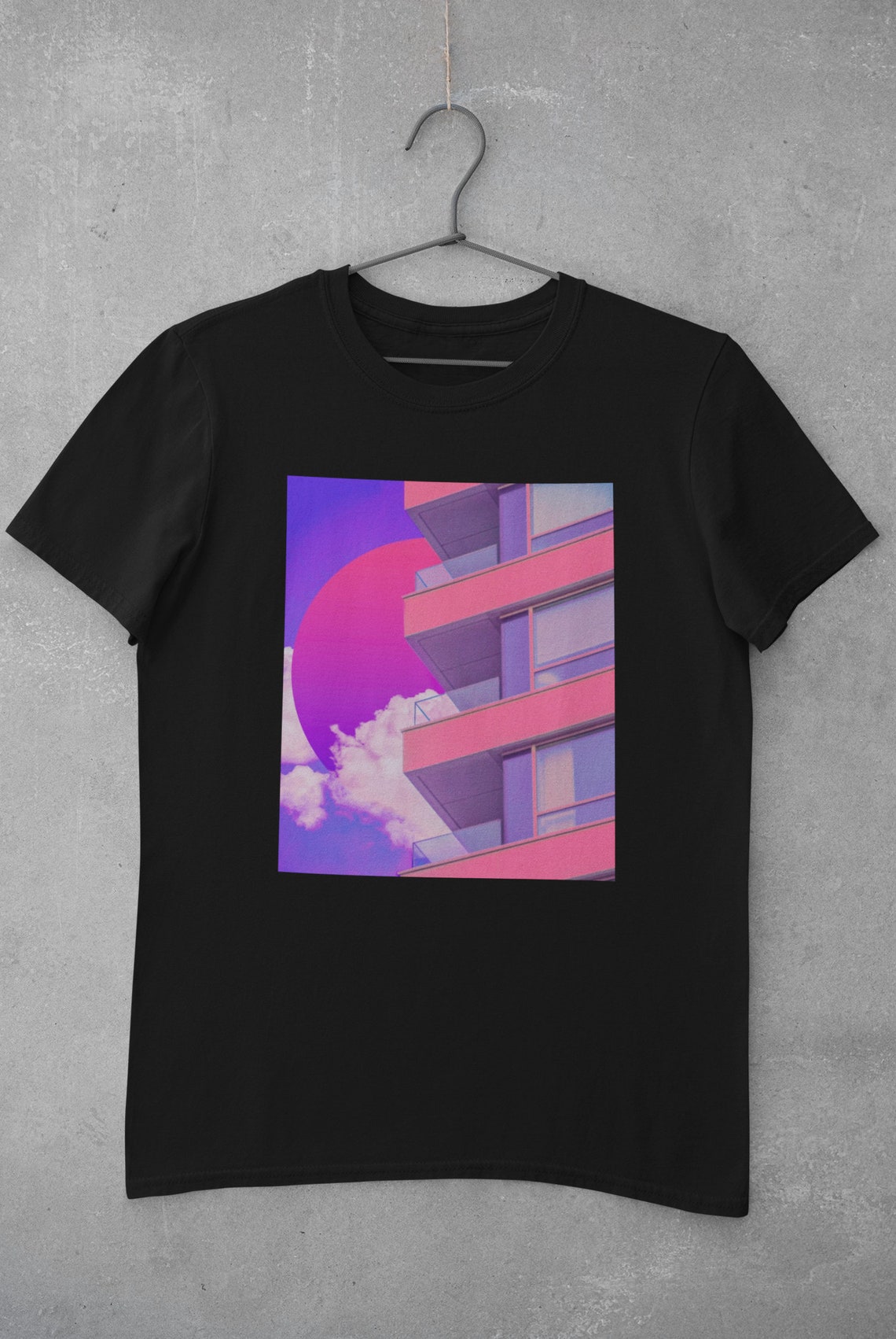 Lean Sunset Aesthetic Vaporwave Art Men's Cotton Trendy - Etsy