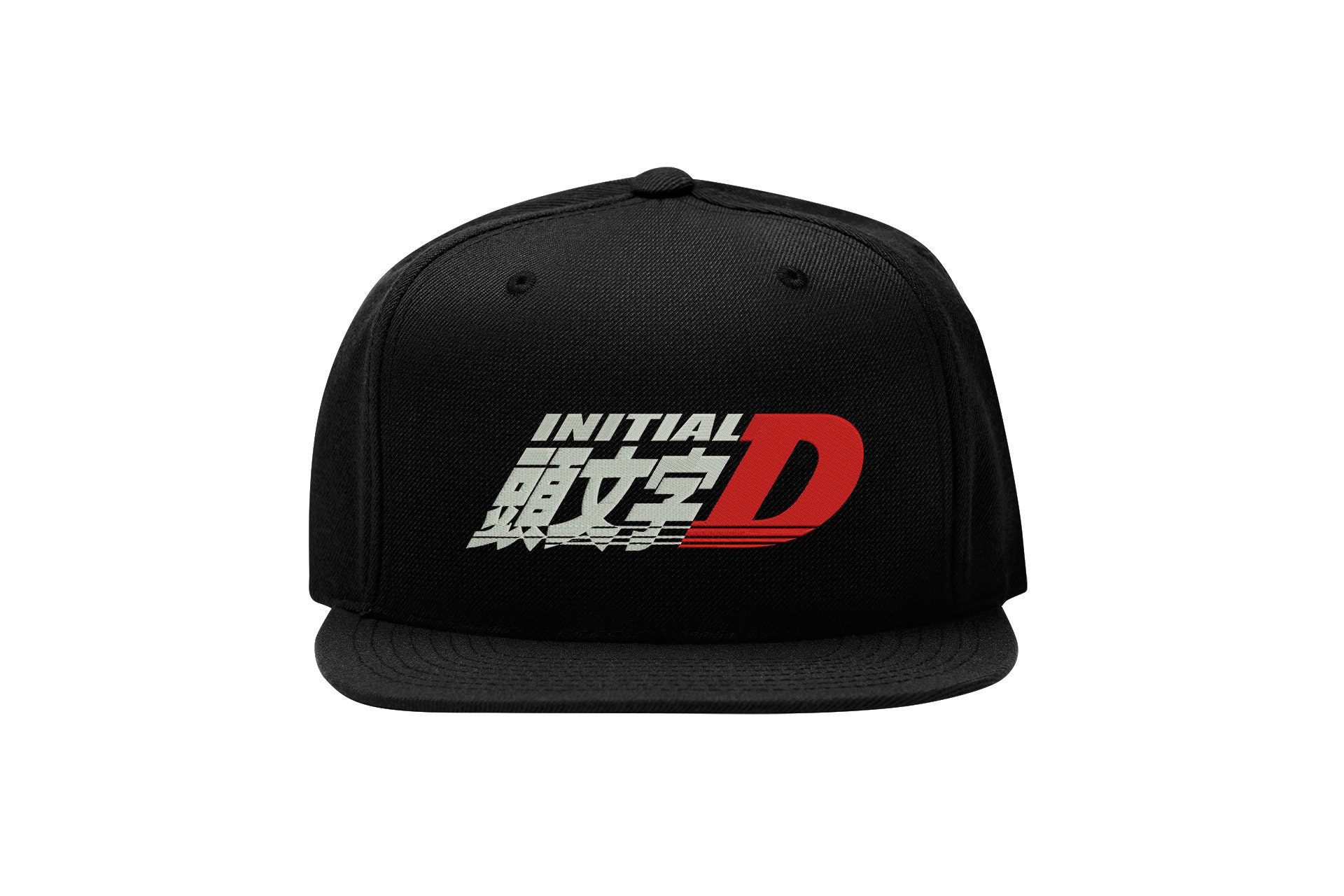 Initial D Anime Manga Logo Embroidered Snapback Cap Fullcap Flat Bill ...