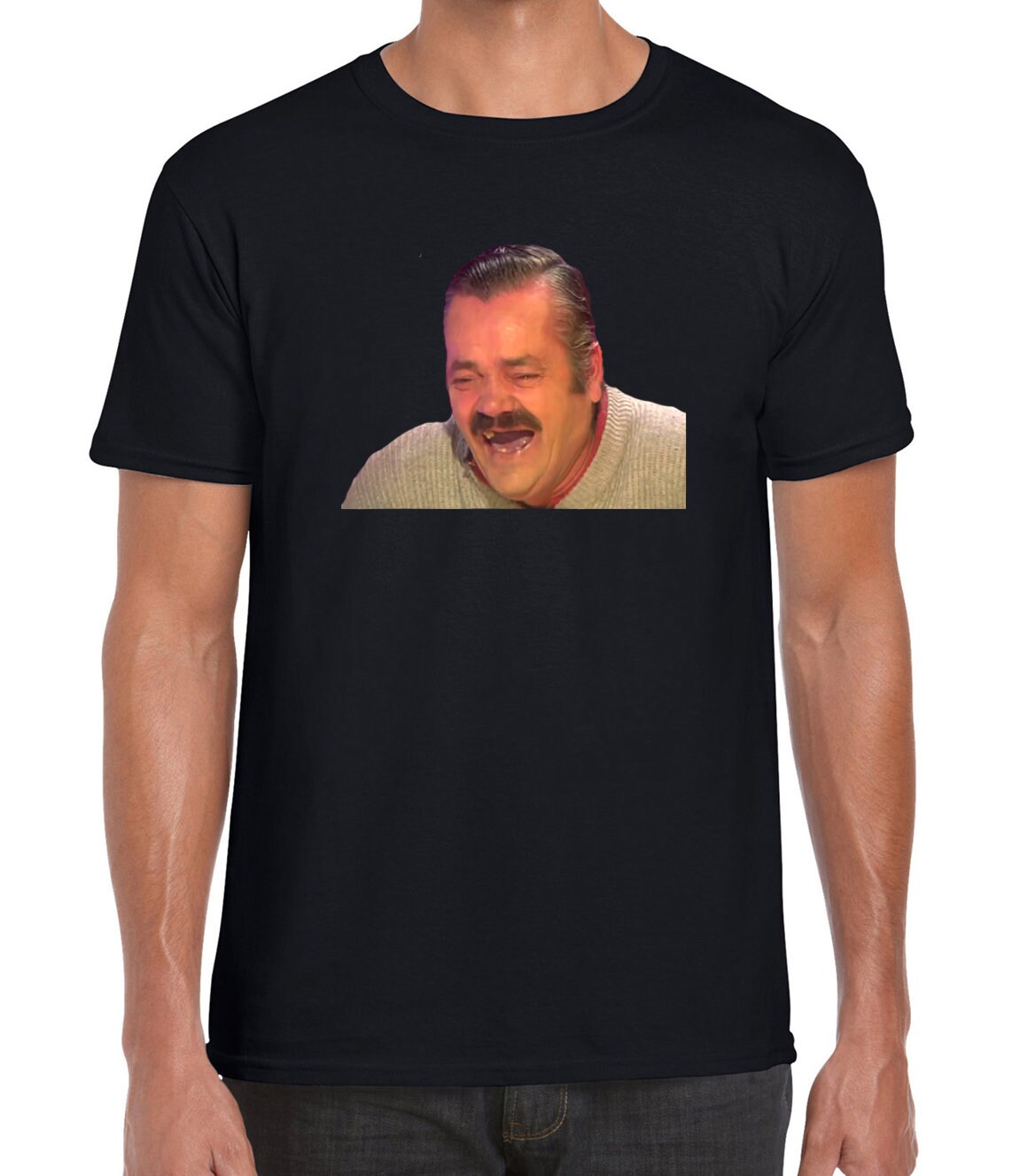 El Risitas Meme Laughing Man Printed Cotton T-shirt Top Tee Men's Women ...