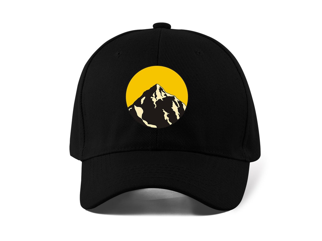 Mountain Round Logo Nature Unisex DTF Printed Baseball Cap Dad Hat ...