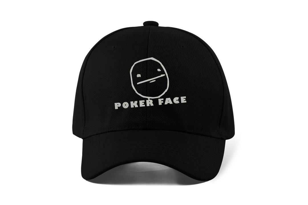 Poker Face Internet Meme Funny Embroidered Baseball Cap Dad Hat Sport ...