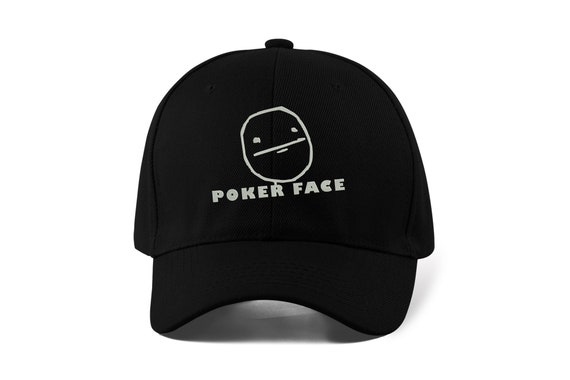 Poker Face Internet Meme Funny Embroidered Baseball Cap Dad | Etsy
