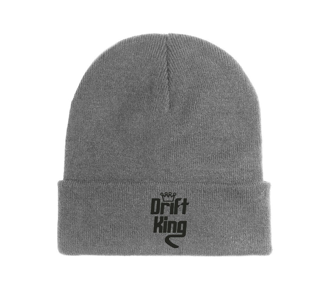 Drift King Funny Logo Racing Drifting Embroidered Beanie Hat Winter ...