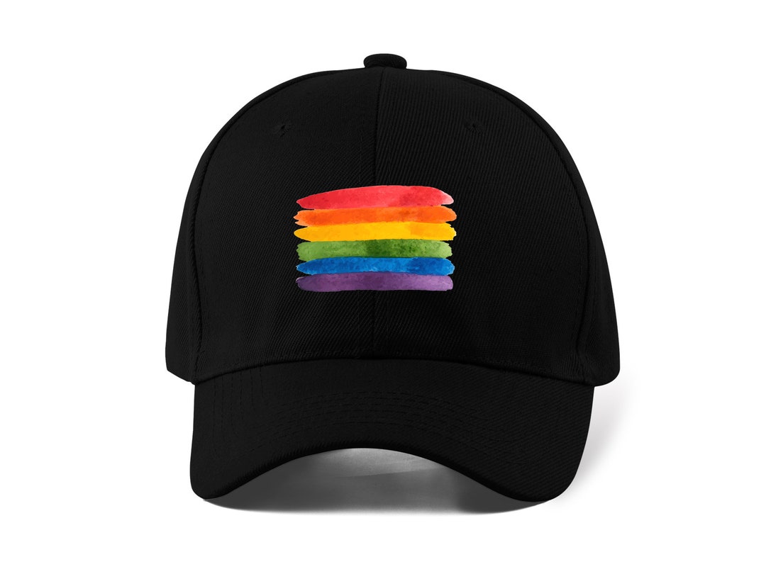 Rainbow Painted Flag LGBTQ Pride Printed Unisex Baseball Cap Dad Hat ...