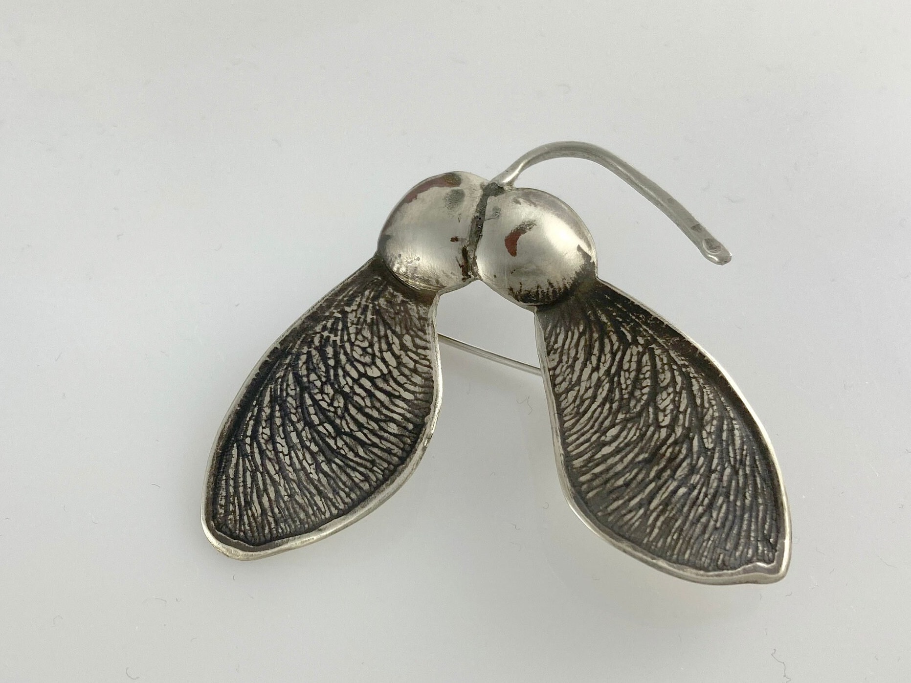 Brooch Maple Noses Seeds Nickel Silver - Etsy
