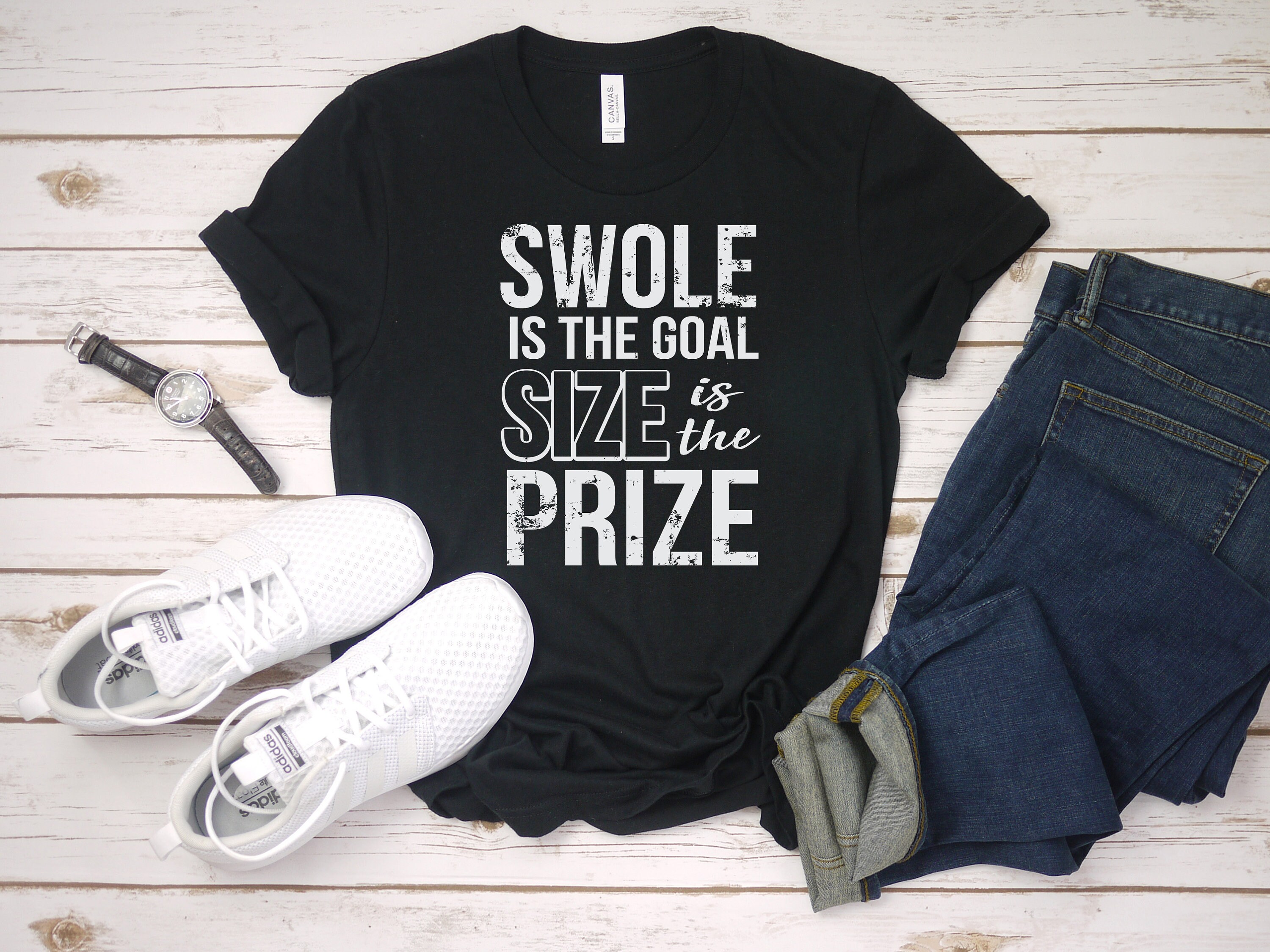 Swole is the Goal Size is the Prize Gym Short-sleeve Unisex - Etsy