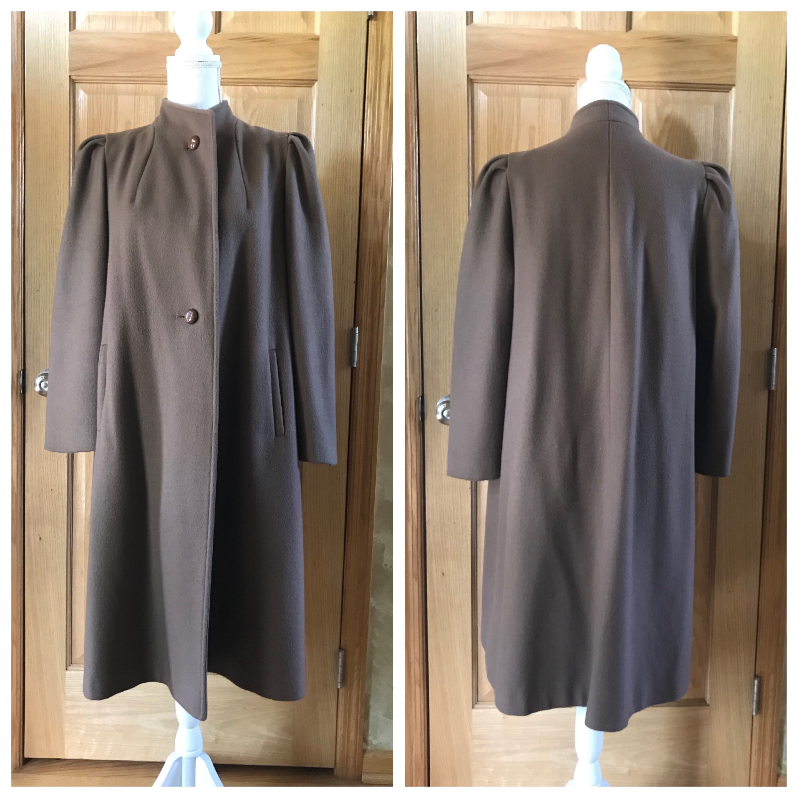 Vintage Brown / Taupe Toffee Coat by Hockanum | Etsy