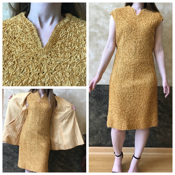 RARE Stunning Vintage 1960s / 60s Goldenrod / Mustard… - Gem