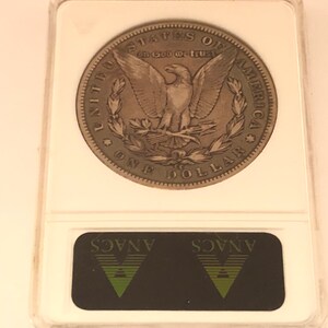1890-CC Tail Bar Morgan Silver Dollar Graded by ANACS VF35 - Etsy