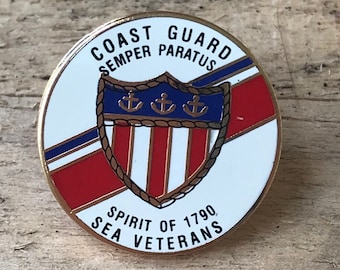 Coast Guard Lapel Pin - Etsy