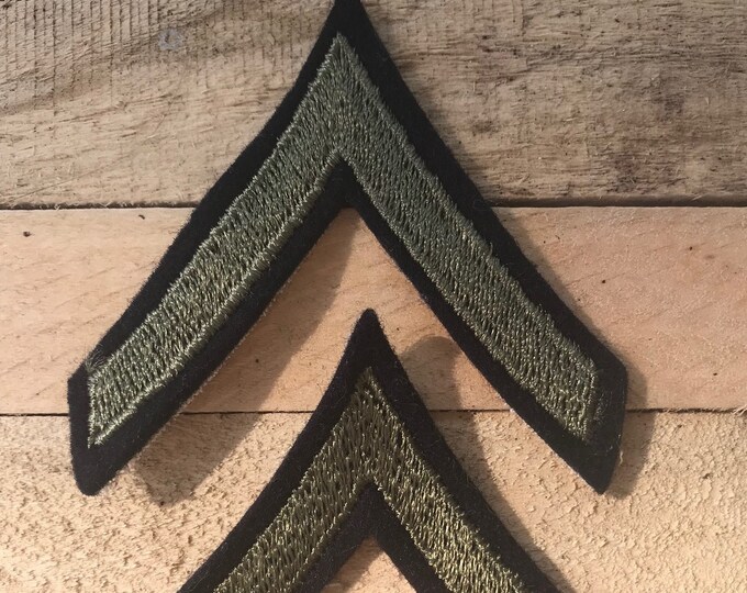 WWII Private First Class Stripes U.S. Army Authentic New/unused Vintage ...