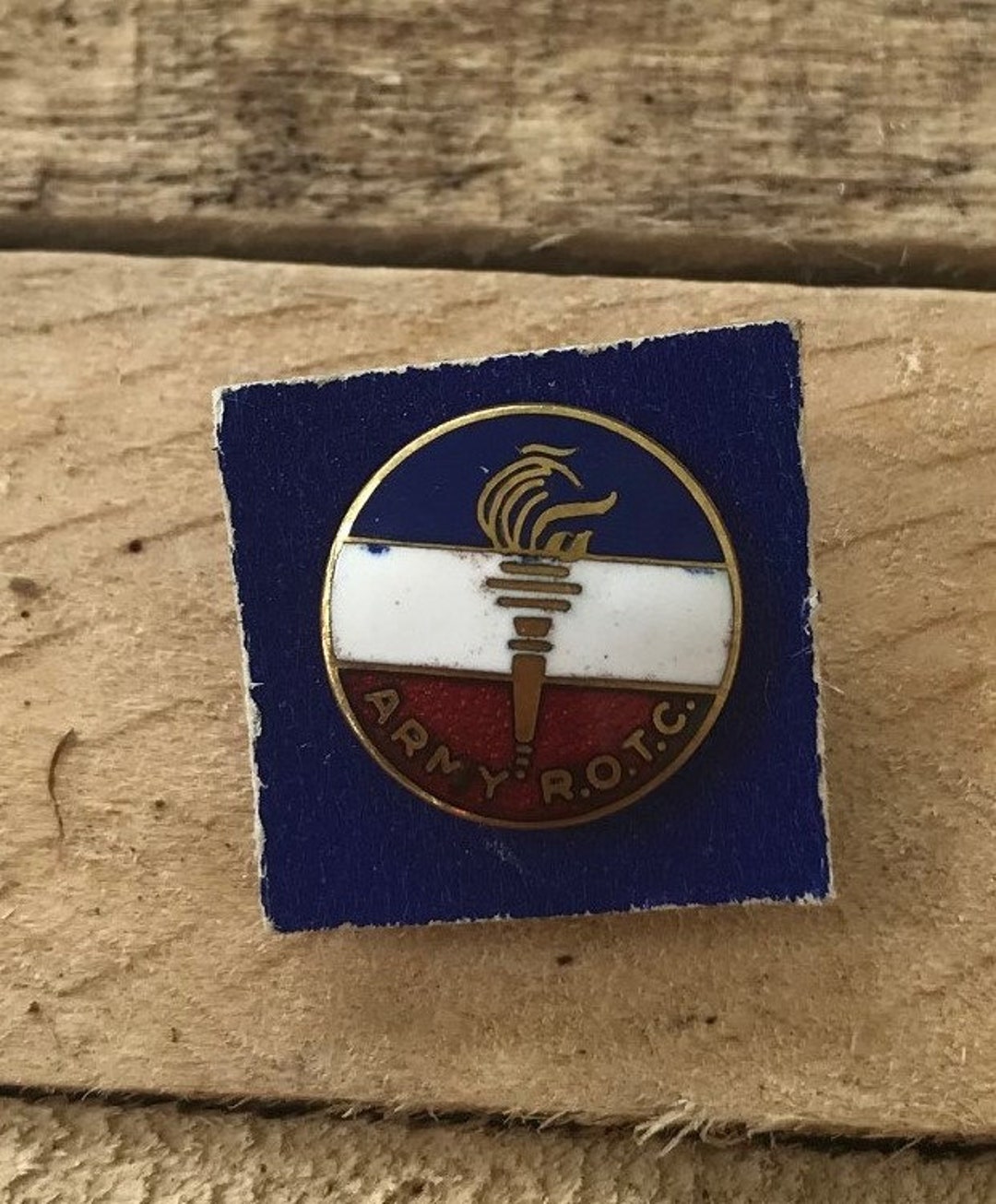 Vintage USAR ROTC Pin OBSOLETE Screw Back Enamel Torch - Etsy