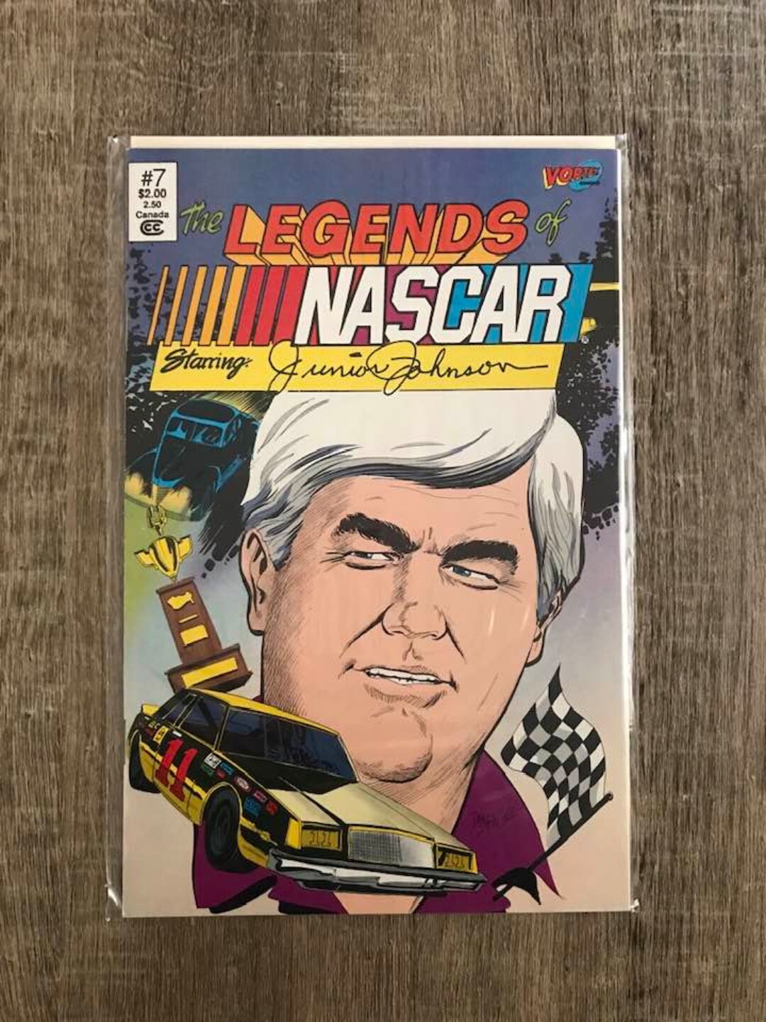 Vintage Junior Johnson Comic Book VORTEX Comics - the Legends of Nascar ...