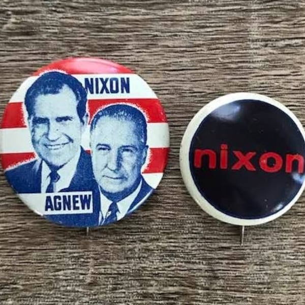 Nixon Campaign Buttons - Etsy