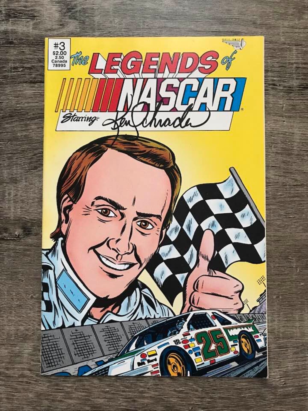 Vintage Ken Schrader Comic Book VORTEX Comics the Legends of Nascar '90 ...