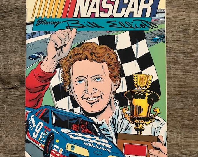 Vintage Bill Elliott Comic Book VORTEX Comics the Legends of Nascar '90 ...