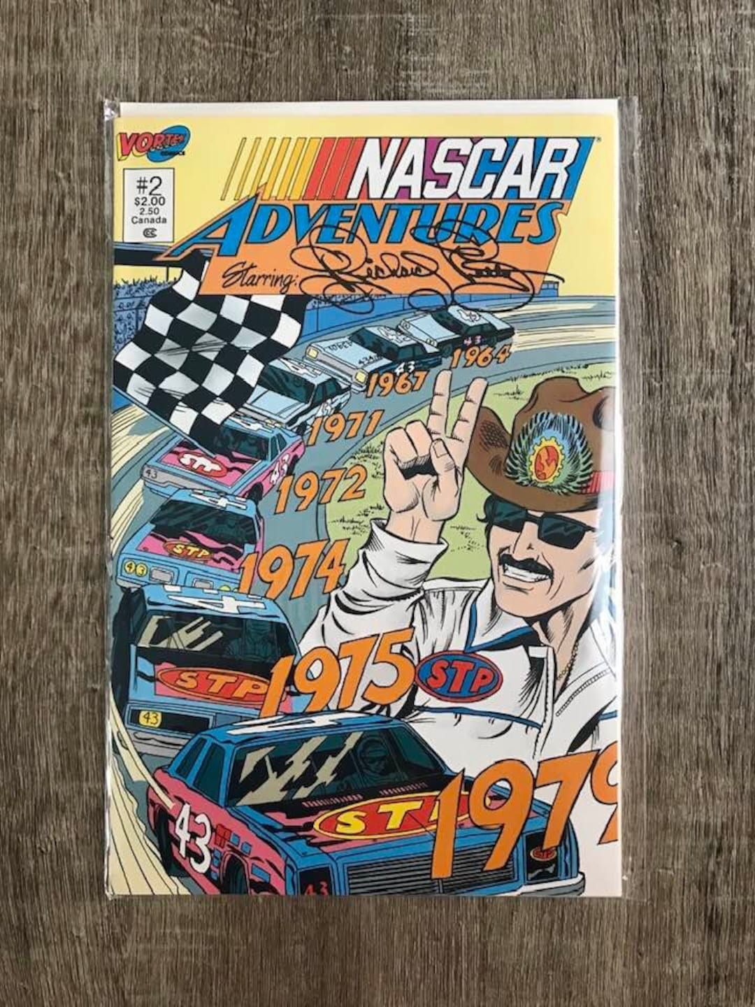 Vintage Richard Petty Comic Book VORTEX Comics Nascar Adventures '90's ...