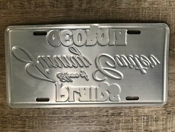 Jimmy Carter Plains Georgia License plate tag 1980's - Gem