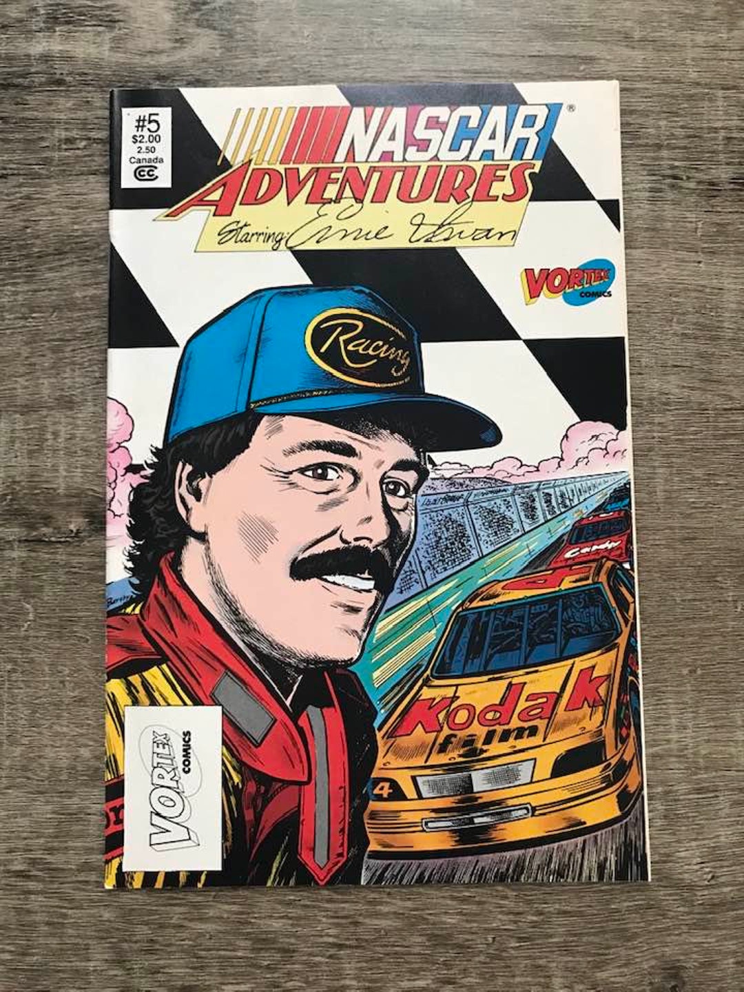 Vintage Ernie Irvan Comic Book VORTEX Comics the Legends of Nascar '90 ...