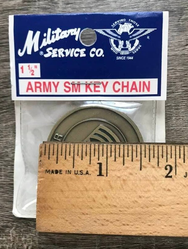 Army Sergeant Major Keychain Challenge Coin Style Vintage | Etsy