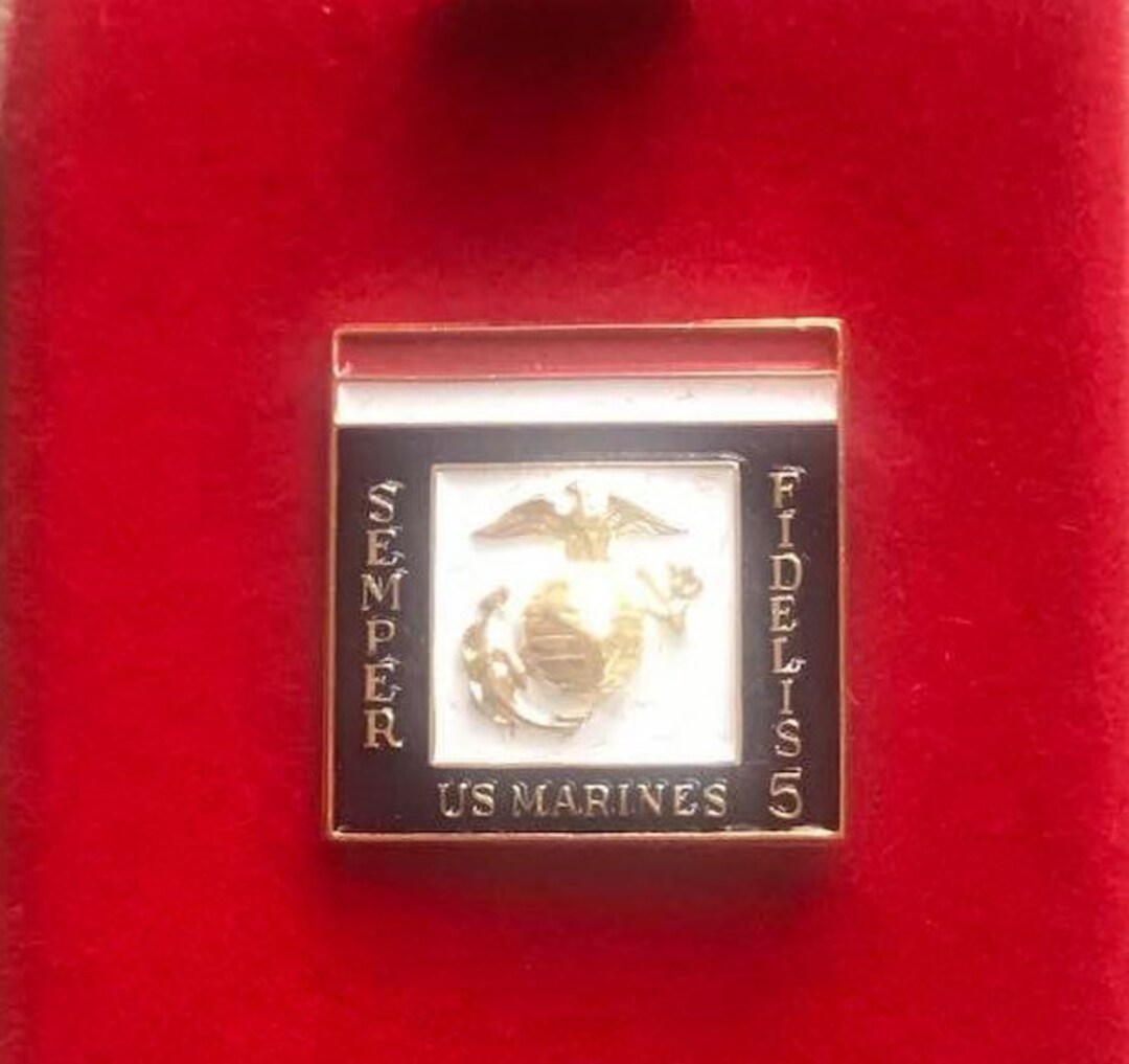 USMC Semper Fidelis 5yr EGA Pin in Box Marine Corps - Etsy