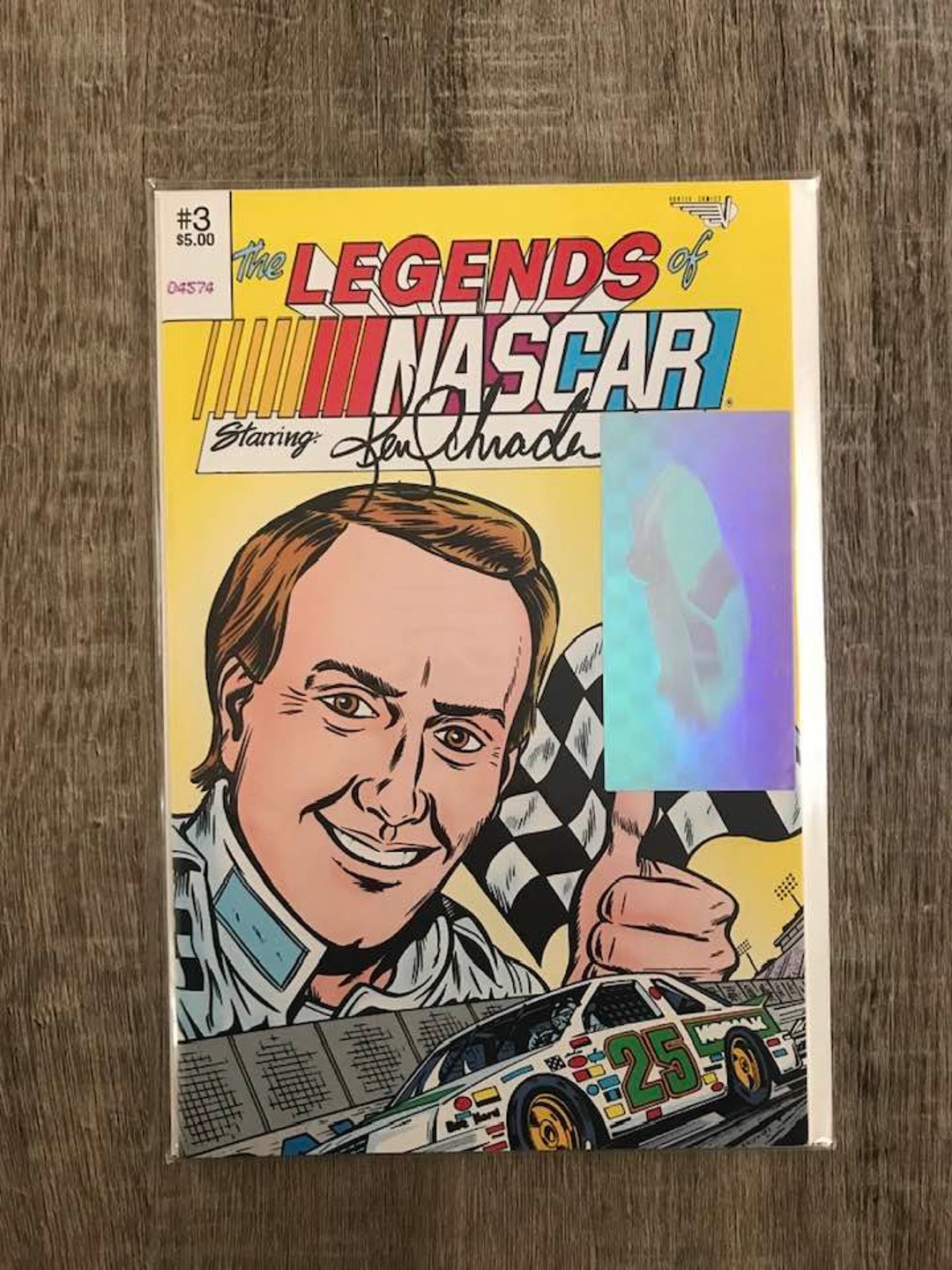 Vintage Ken Schrader Comic Book HOLOGRAM Ed. VORTEX Comics the Legends ...