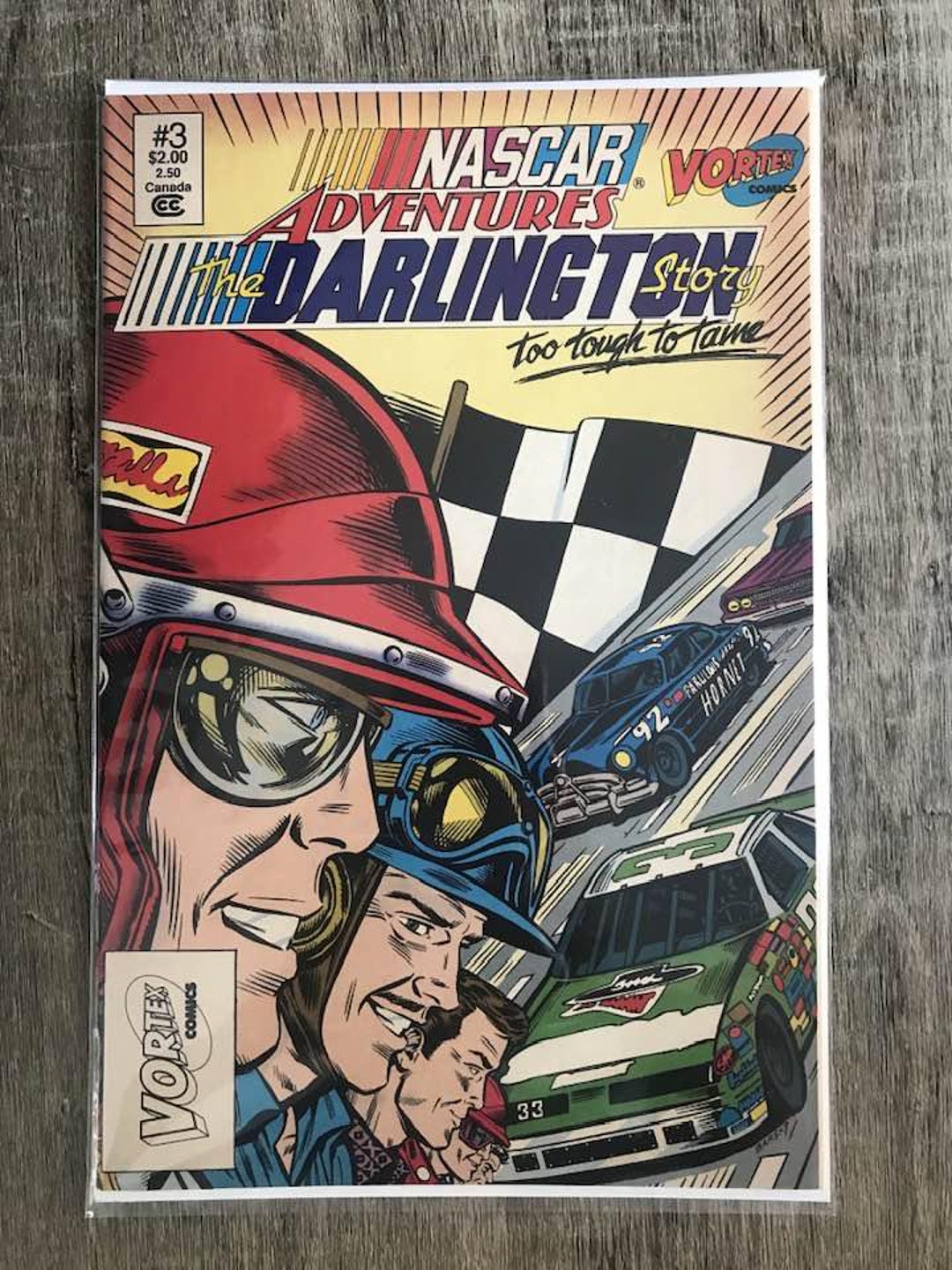 Darlington Speedway Comic Book VORTEX Comics Nascar '90's Bagged ...