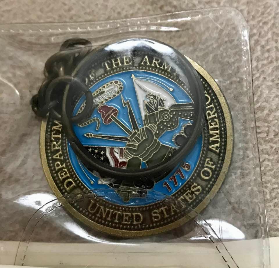 Army Sergeant Major Keychain Challenge Coin Style Vintage | Etsy