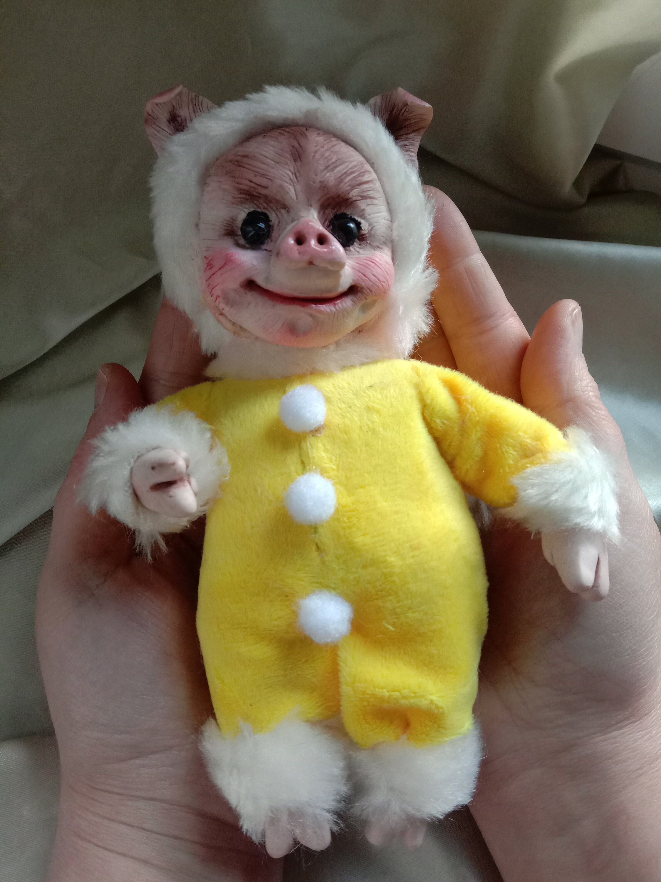 Teddy Pig Pig Plush Decoration Interior Toys Collectible - Etsy