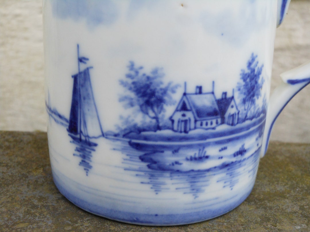 Lovely Vintage Delft Blue Hand Painted Small Mug - Etsy