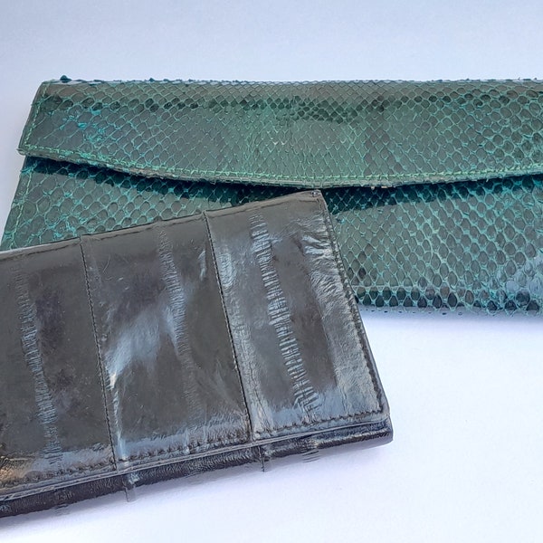 Eel Skin Wallet - Etsy