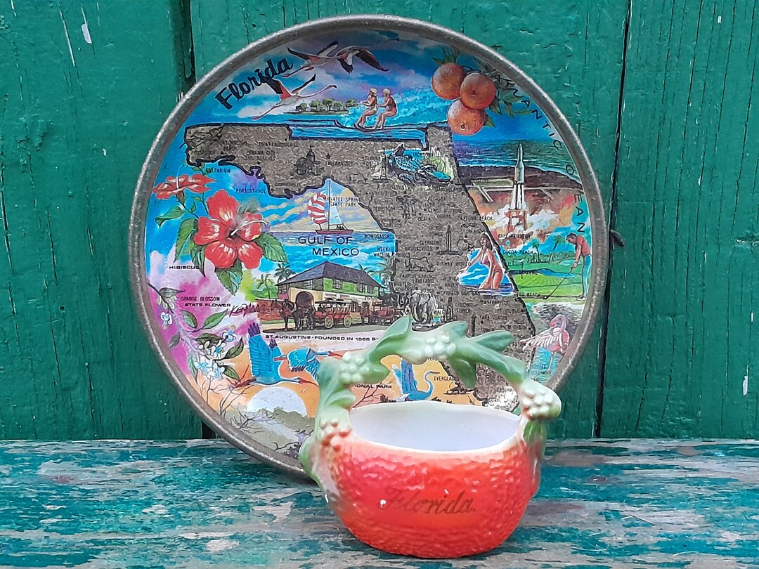 Vintage Florida Souvenir Set - Etsy