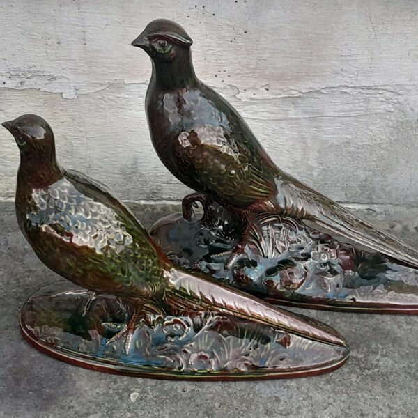 Ceramic Pheasant Figurine - Etsy