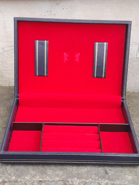 Handsome Vintage Swank Mens Cufflink Box Made in Swed… - Gem