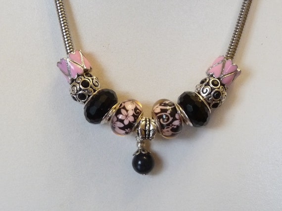 Necklace Set Stainless Snake Mesh Buckles With Pandora Style | Etsy