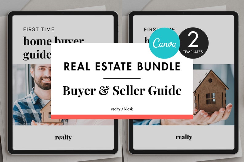 Real Estate First Time Home Buyer Guide Canva Template Buyer | Etsy