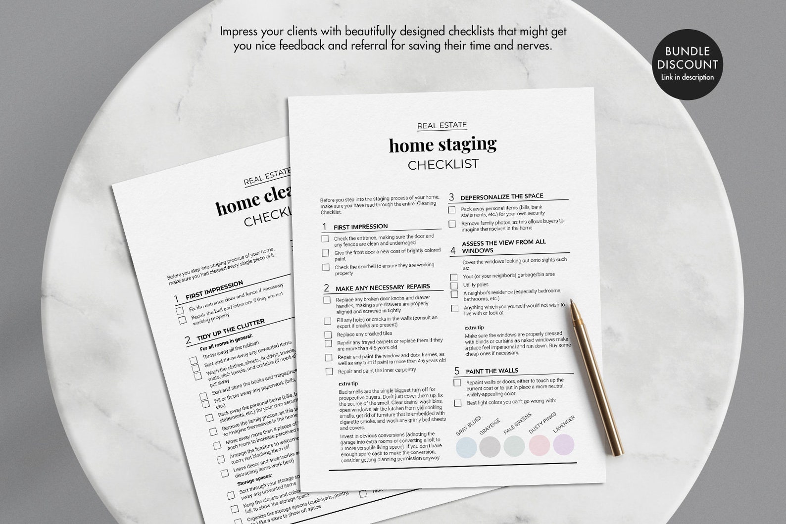 Home Staging Checklist Property Staging Checklist Open House - Etsy