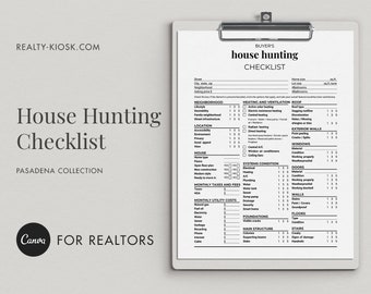 House Search Checklist - Etsy
