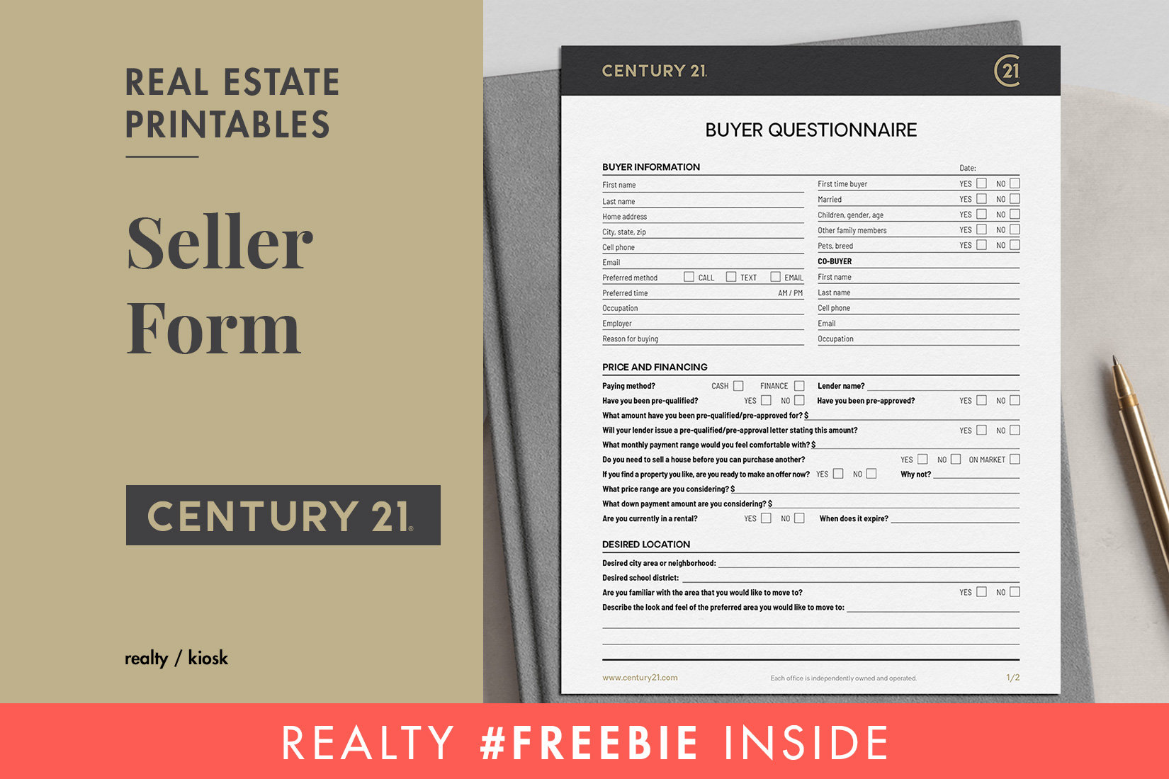 Templates Print Ready Century 21 Buyer & Seller Questionnaire Download ...