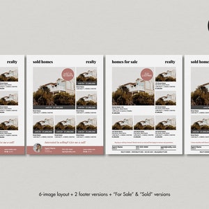 Realtor Multiple Listings Flyer, Homes for Sale, Recently Sold, Real ...