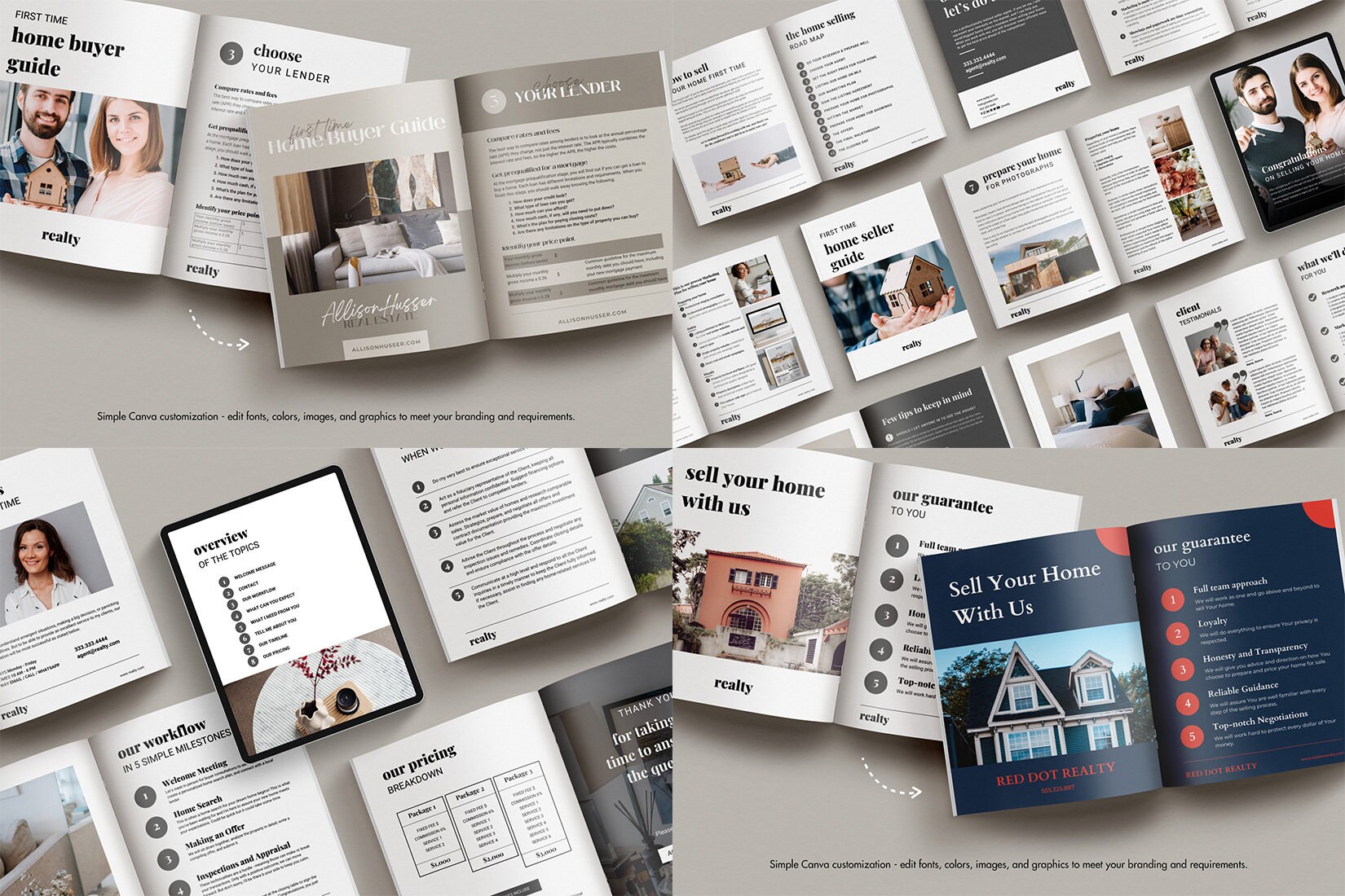 Massive Real Estate Bundle, Realtor Canva Bundle, Home Buyer Guide ...