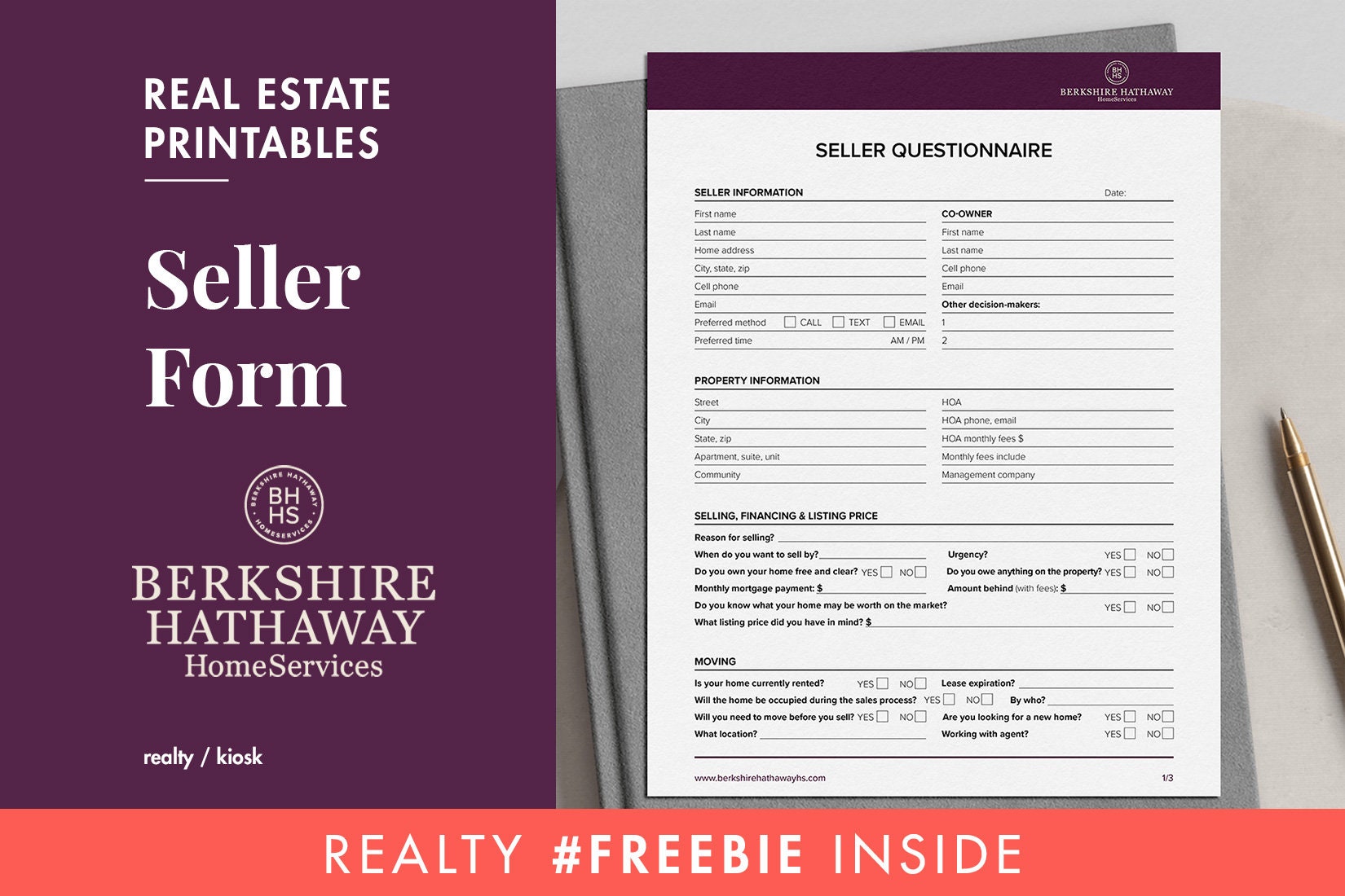 Berkshire Hathaway Seller Questionnaire, Client Consultation Form ...