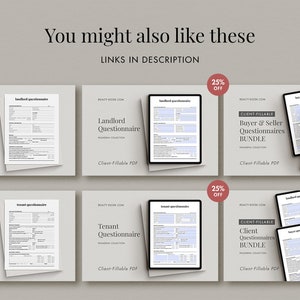 Fillable Real Estate Landlord Form Fillable Landlord - Etsy