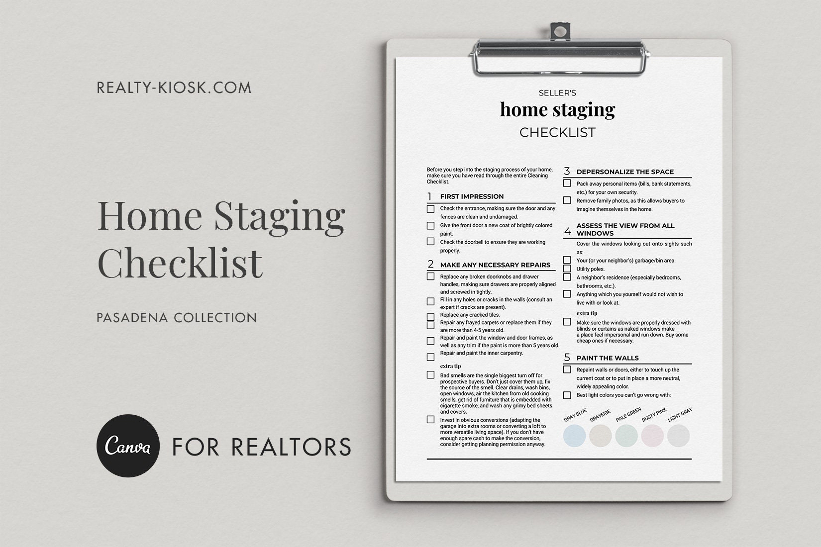 Home Staging Checklist Property Staging Checklist Open House - Etsy