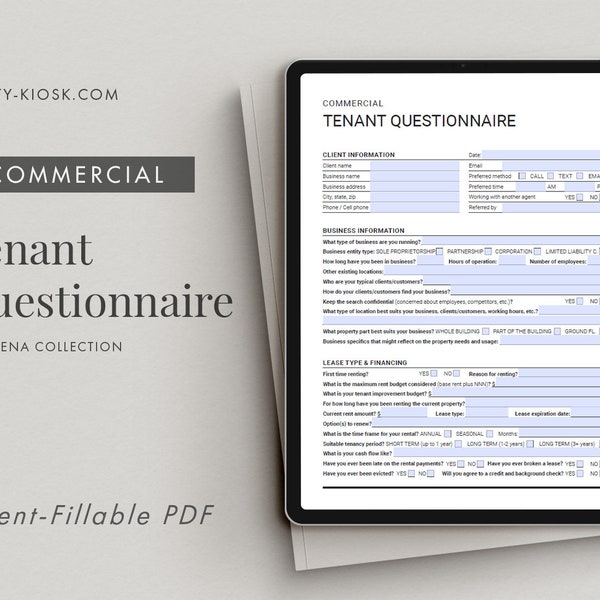 Property Information Sheet - Etsy